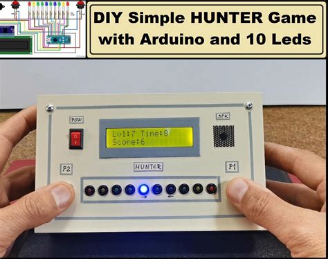 diy simple hunter led game with arduino 3 steps instructables