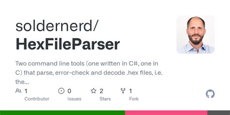 Github Soldernerdhexfileparser Two Command Line Tools One Written