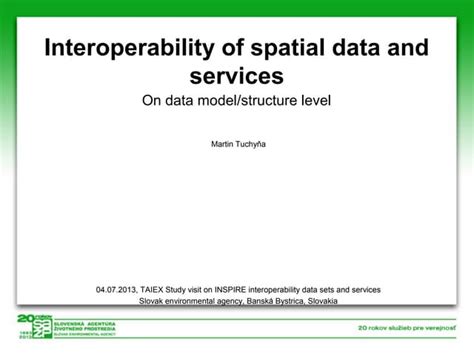 Interoperability Of Spatial Data And Services Ppt