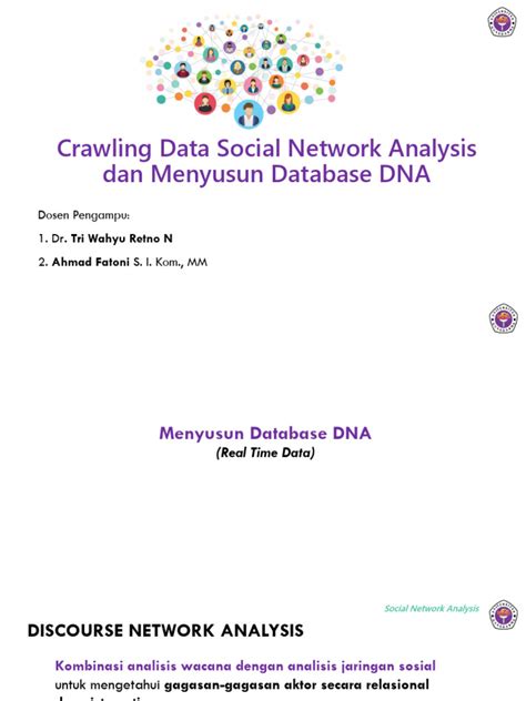 Crawling Data Social Network Analysis Dan Menyusun Database Dna Pdf