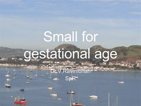 Small For Gestational Age Ppt