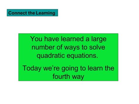 Quadratic Graphs Ppt