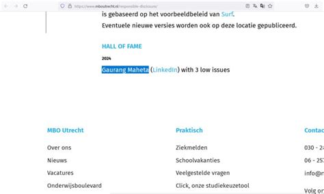 Gaurang M On Linkedin Responsibledisclosure Cybersecurity Ethicalhacking Halloffame…