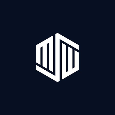 Premium Vector Msw Letter Logo Design Polygon Monogram