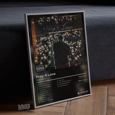 Rod Wave Pray 4 Love Album Poster Sold By Nanette Limited Rose