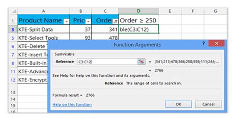 How To Calculate The Sum Of Filtered Cells Basic Excel Tutorial