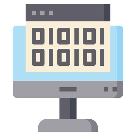 Binary Data Surang Flat Icon