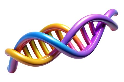 3d Glowing Abstract Dna Helix Representing Organizational Structure