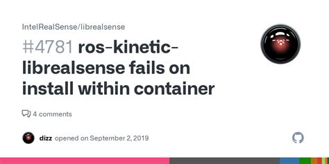 Ros Kinetic Librealsense Fails On Install Within Container · Issue