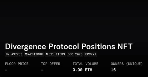 Divergence Protocol Positions Nft Collection Opensea