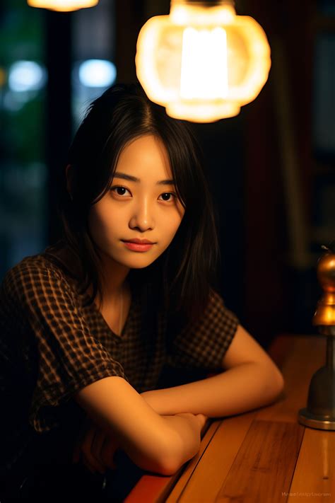 Girl In A Cafe By Ai Mademasterpieces On Deviantart