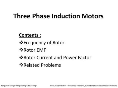 solved examples for three phase induction motors ppt