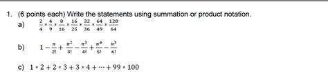 Solved Points Each Write The Statements Using Chegg Com