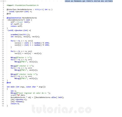 poo arrays objective c resta de vectores