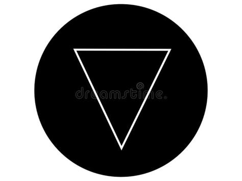 Circle With Triangle Inside Stock Illustration Illustration Of Text Font 371953587