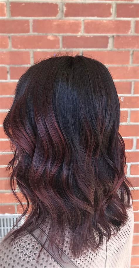 Chocolate Cherry Hair Color With Red Highlights Pafy Group Hair Design