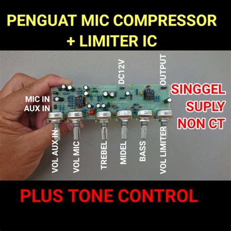 Jual Kit Modul Penguat Mic Compressor Ic Mono Bisa Effect Suara Angin