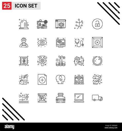 Set Of 25 Vector Lines On Grid For Plant Growth Seminar Software