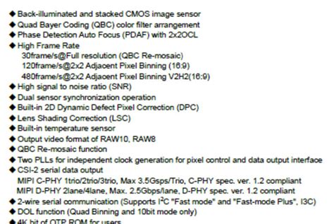 索尼imx890图像传感器规格曝光 接替imx766支持30帧全分辨率输出 腾讯新闻