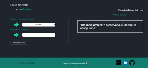 GitHub Artkelv Desafio Ipam Desafio Front End Promovido Pelo Grupo IPAM