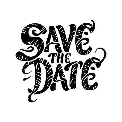 Salvar A Data Slogan T Camisa Ilustração Vetorial Vetor Premium