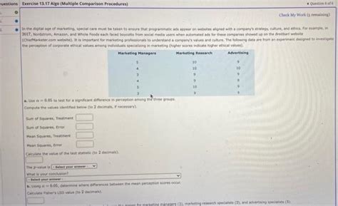 solved uestions exercise 13 17 algo multiple comparison