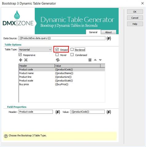 Bootstrap 3 Dynamic Table Generator Reference Articles Dmxzonecom