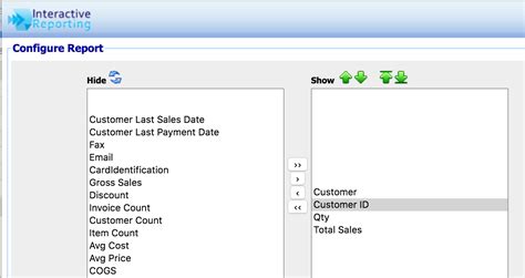Hide And Show Columns BI Cloud Help Centre