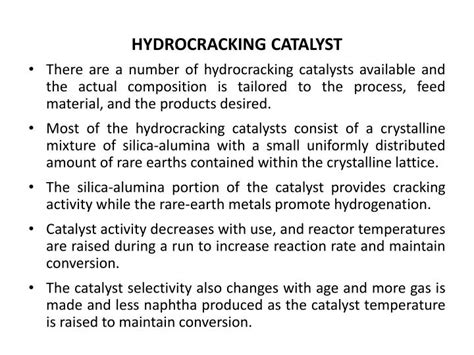 PPT Chapter 7 Catalytic Hydrocracking PowerPoint Presentation ID