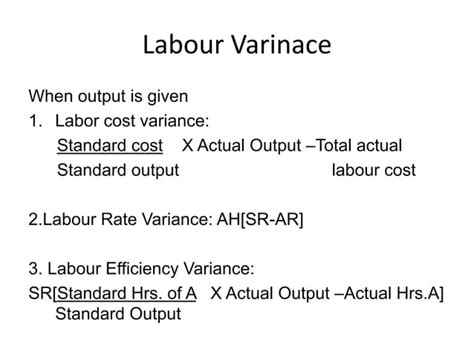 Standard Costs And Variance Analysis Pptx Business Business And