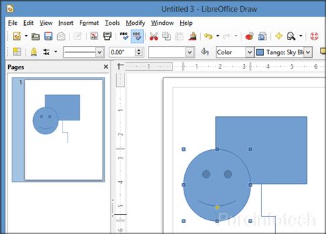 Libreoffice Draw Rotate Page