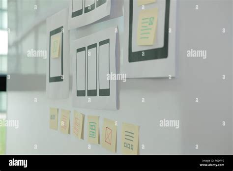 User Experience UX Designer Designing Web On Smart Phone Tablet Layout UI Planning Mobile