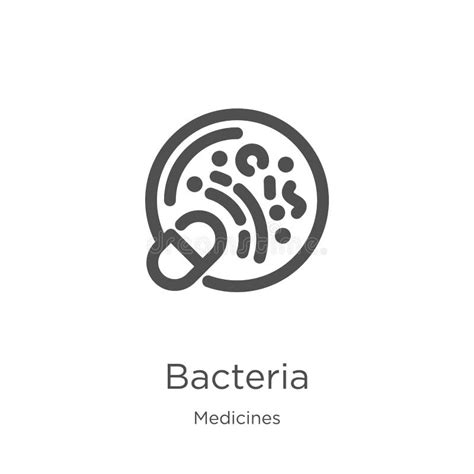 E Coli Icon Vector From Virus Collection Thin Line E Coli Outline Icon
