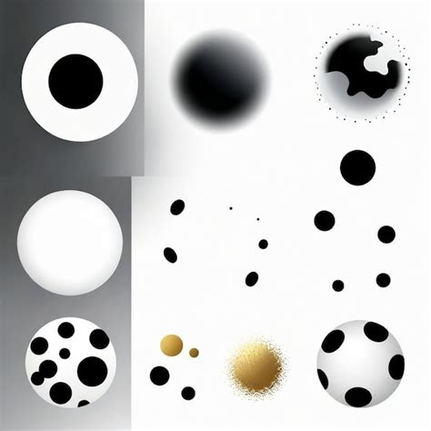 Spots Vector Set White Background Isolated A High Premium Ai Generated Vector