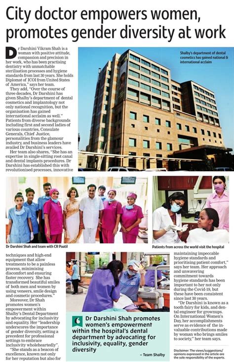 Viral Shah On Linkedin Dr Darshini Shahs Head Of Department Dental