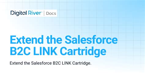 Extend The Salesforce B2c Link Cartridge Salesforce B2c Link Cartridge