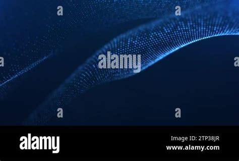 Abstract Particle Waves Background Lights Futuristic Digital Background Waving Smooth Lines