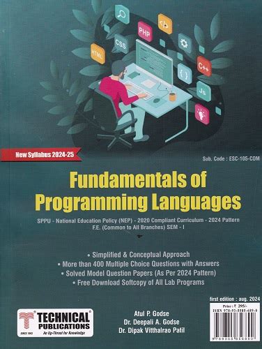 Fundamentals Of Programming Languages Atul P Godse Technical Publication