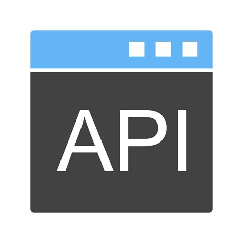 API Glyph Blue And Black Icon 10892131 Vector Art At Vecteezy