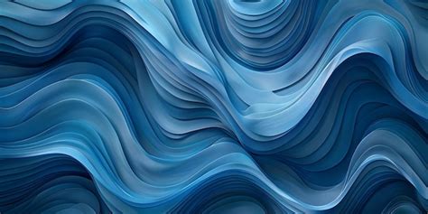 Premium Photo Abstract Blue Wavy Flowing Lines Background Generative Ai Aig21