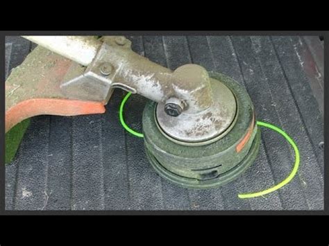 How to replace string trimmer line - YouTube