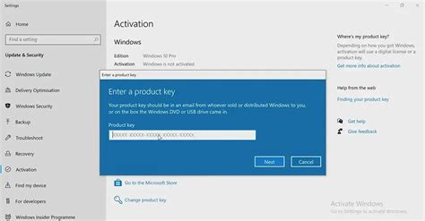 how to activate windows 10 with key geeksforgeeks