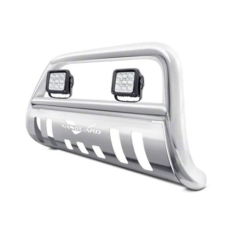 Tundra Bull Bar With 4 50 Inch Led Cube Lights Stainless Steel 07 21