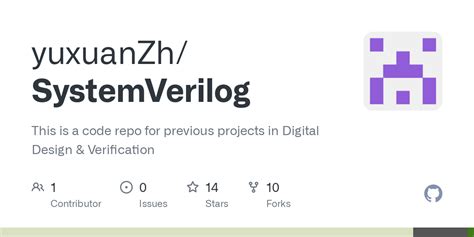 GitHub YuxuanZh SystemVerilog This Is A Code Repo For Previous Projects In Digital Design