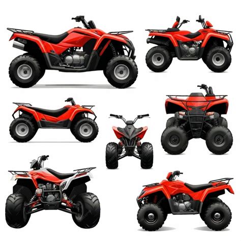 Four Wheelers Are Shown With One Being A Monster Premium Ai Generated