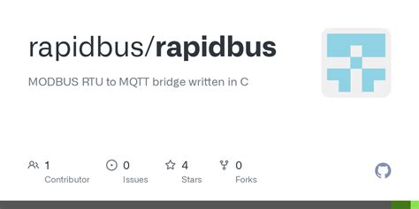 GitHub Rapidbus Rapidbus MODBUS RTU To MQTT Bridge Written In C
