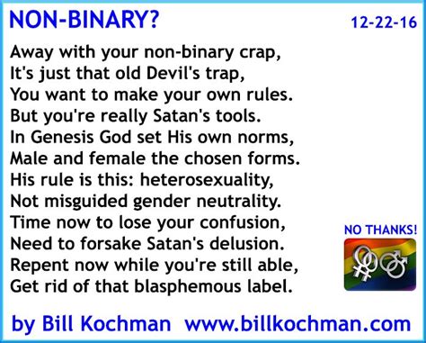 Non Binary A Poem By Bill Kochman Visit Fjuus X To