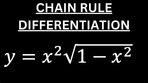 Chain Rule Differentiation Square Root Example Youtube Chain Rule Differentiation Square Root Example Youtube