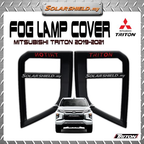 Mitsubishi Triton 2019 2023 Fog Lamp Cover 2pcsset Black Color