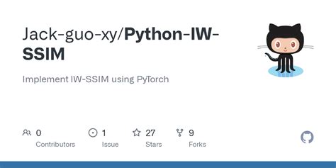 GitHub Jack Guo Xy Python IW SSIM Implement IW SSIM Using PyTorch